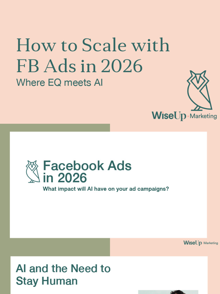 How to Scale With FB Ads in 2026 | PDF | Artificial Intelligence ...