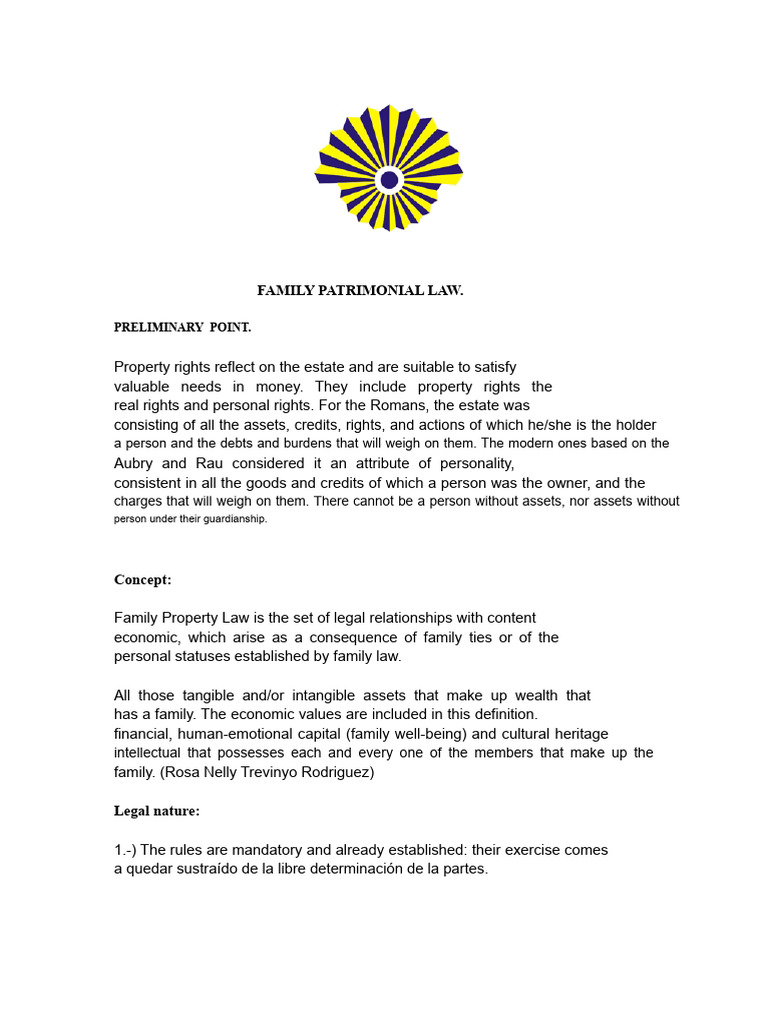 Family Property Law | PDF | Property | Wealth