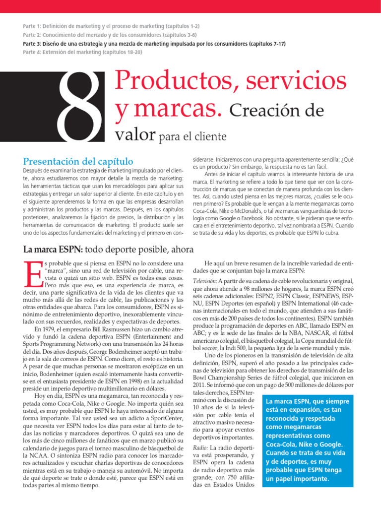 Lectura sobre ESPN | PDF | Espn | Marketing