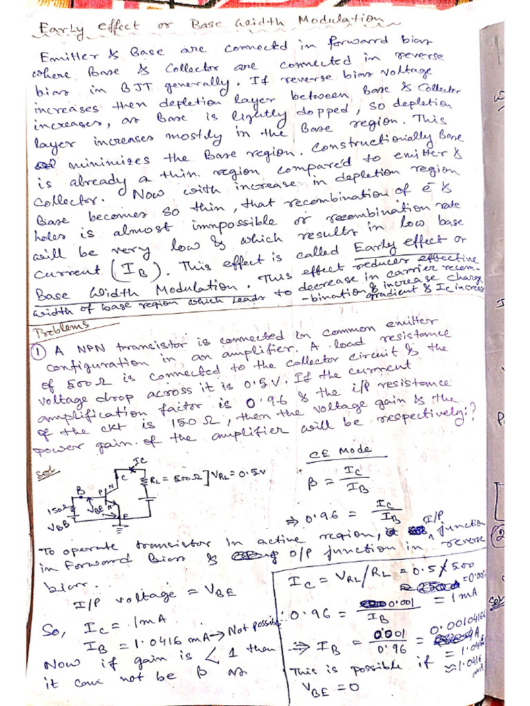 BJT With Problems | PDF