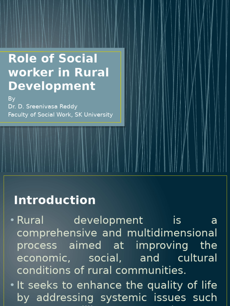 Social Workers in Rural Development Roles | PDF | Social Work ...