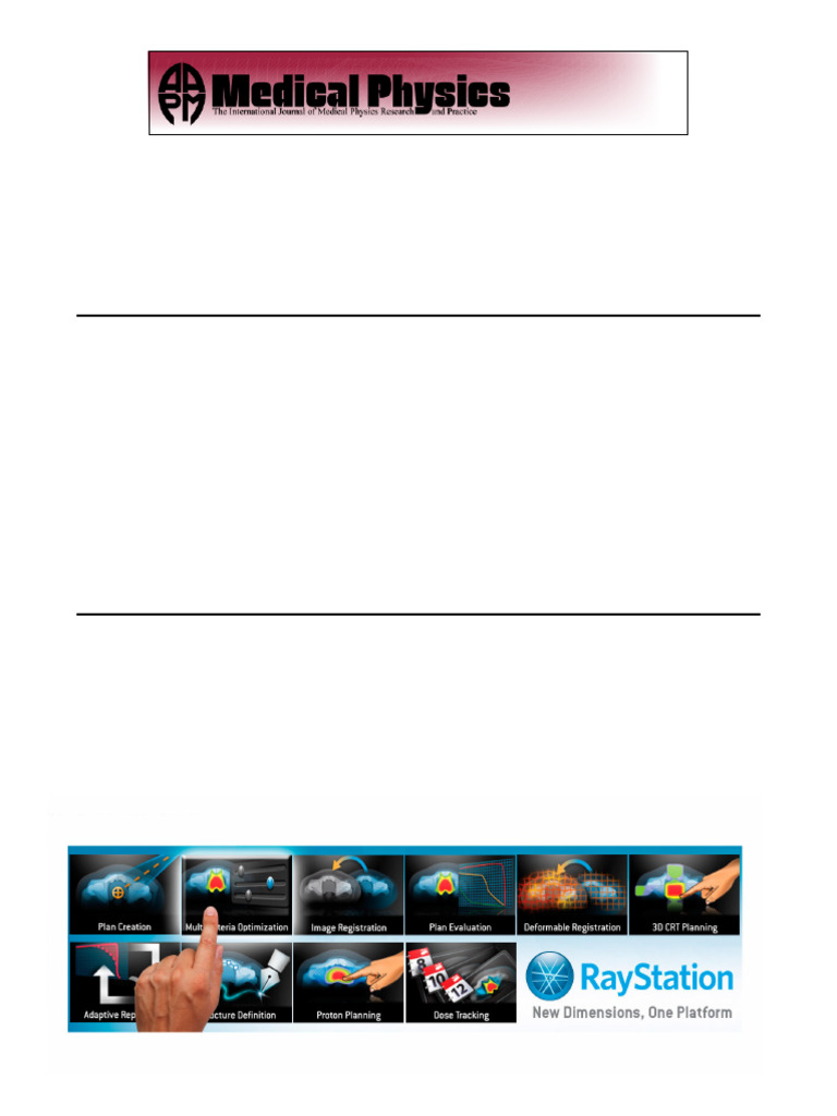 Georg D, Knoss T, McClean B. 2011 | PDF | Radiation Therapy | Dosimetry