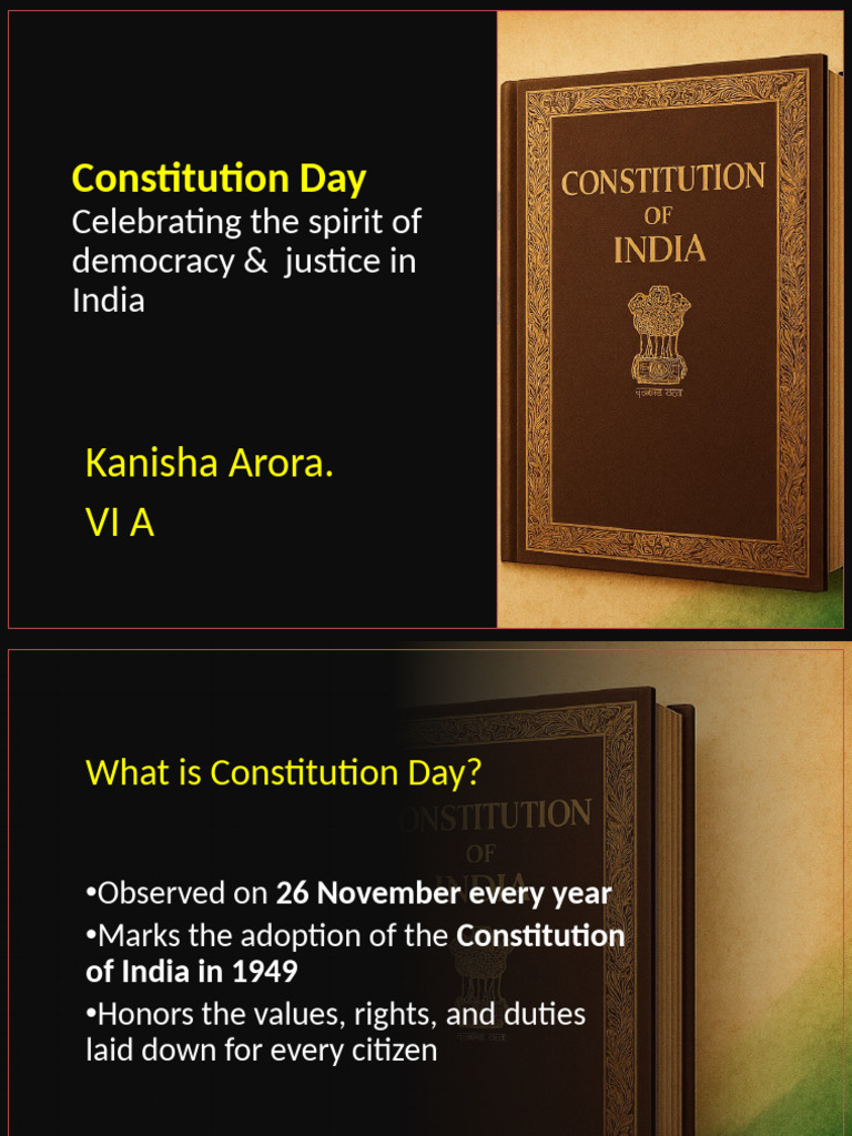 Samvidhan Divas Presentation | PDF