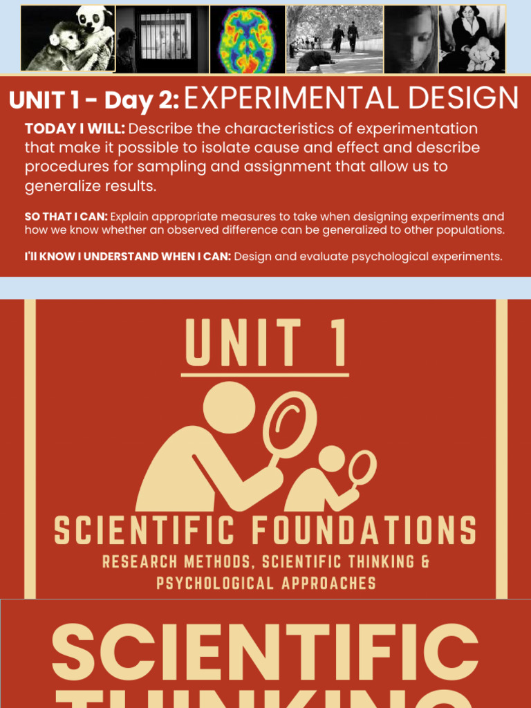 Experimental Design in Psychology | PDF | Experiment | Hypothesis
