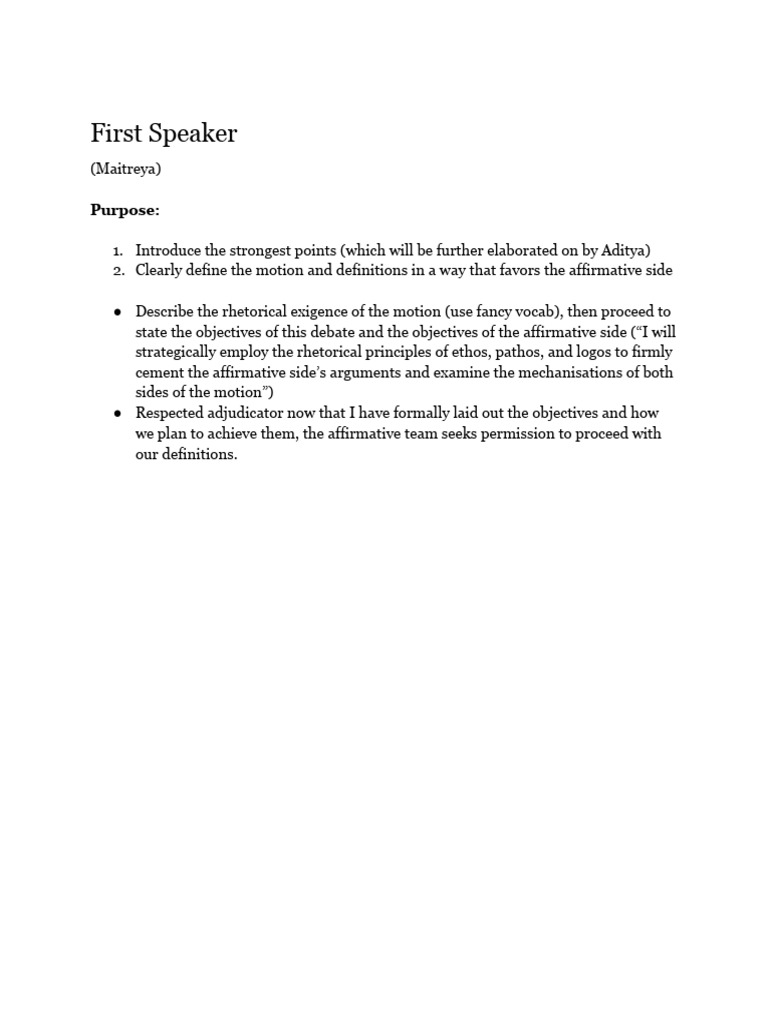 WSC Debate | PDF