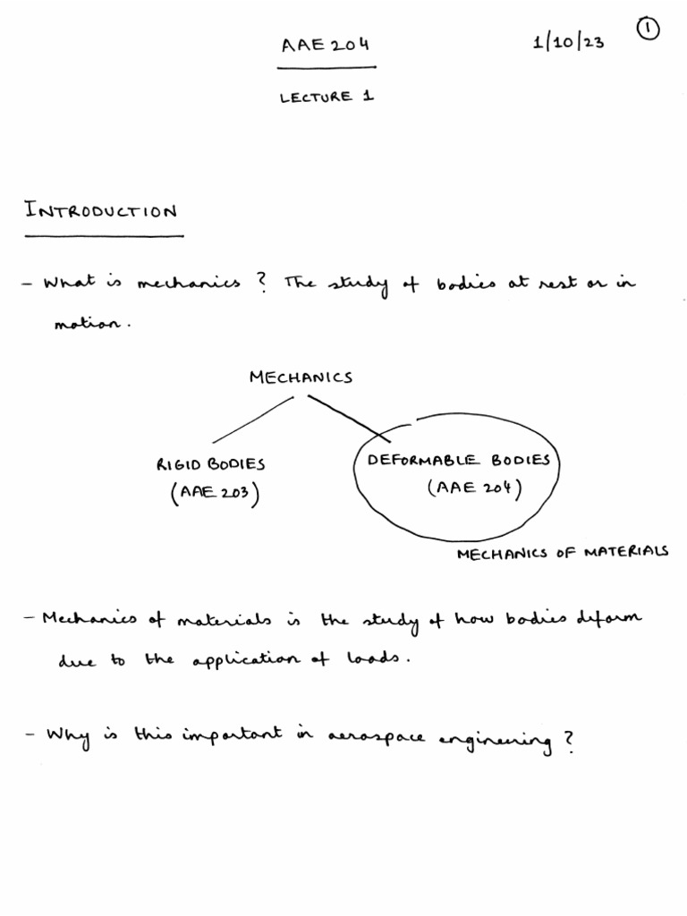 Lec1 Introduction Statics Review Pdf