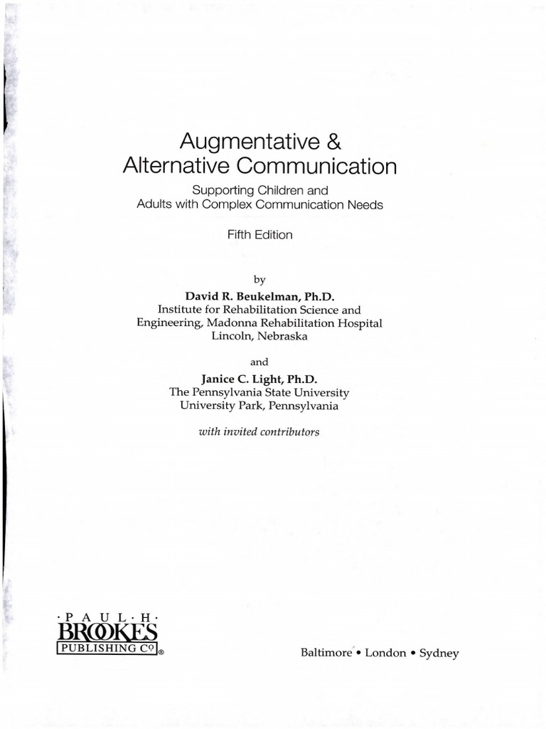 AAC 5th | PDF | Communication | Human Communication