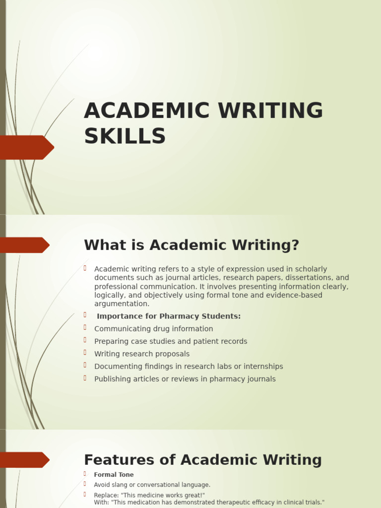 Essential Academic Writing for Pharmacy Students | PDF | Memorandum ...