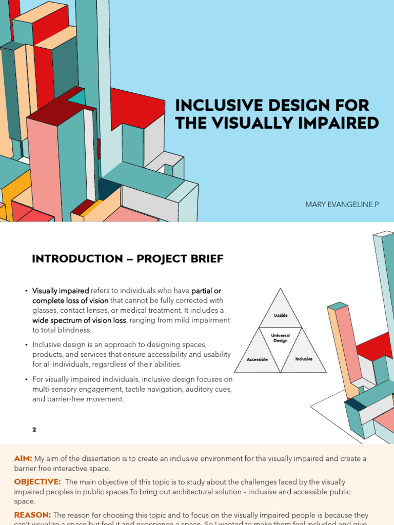 Dissertation-Inclusive Design For The Visually Impaired | PDF | Visual ...