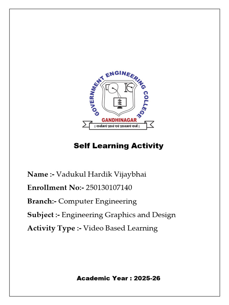 EGD HARDIK | PDF | Ellipse | Angle