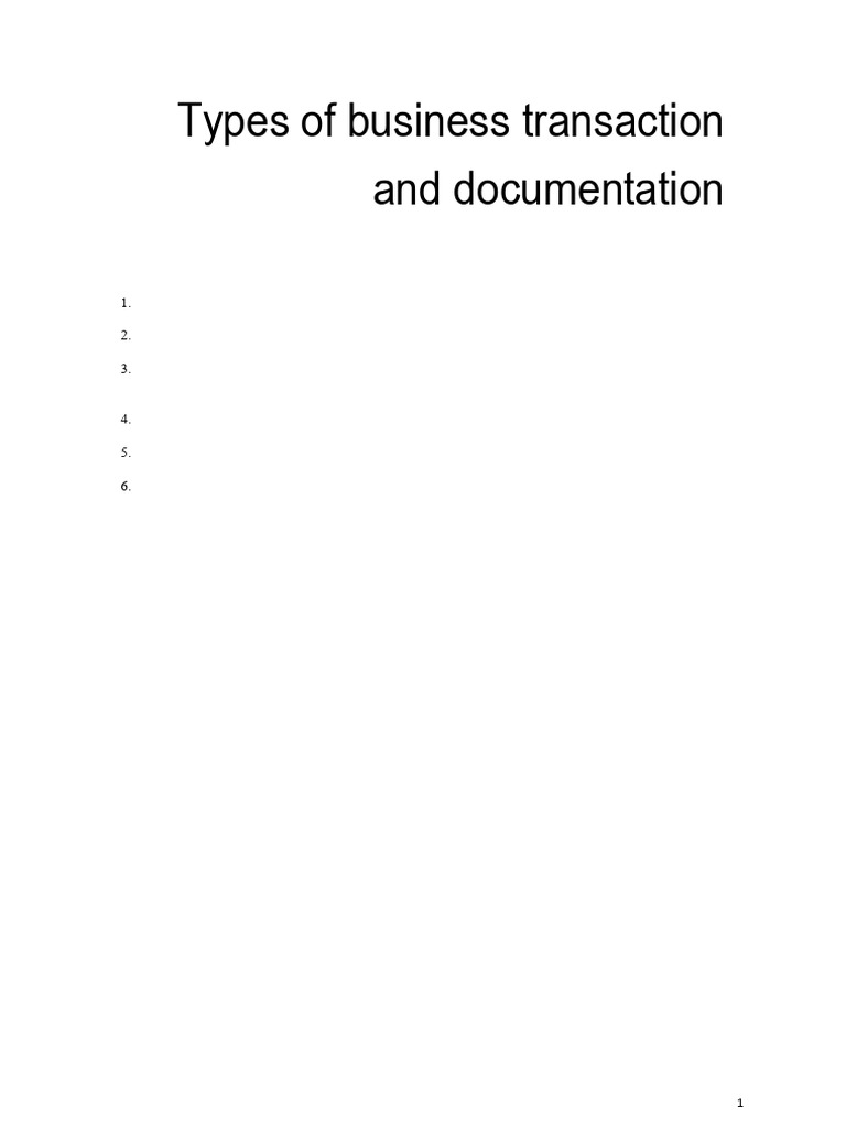 Business Transactions and Documentation Guide | PDF | Invoice | Debits ...
