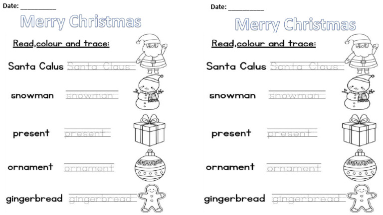 Christmas 2 Worksheet | PDF