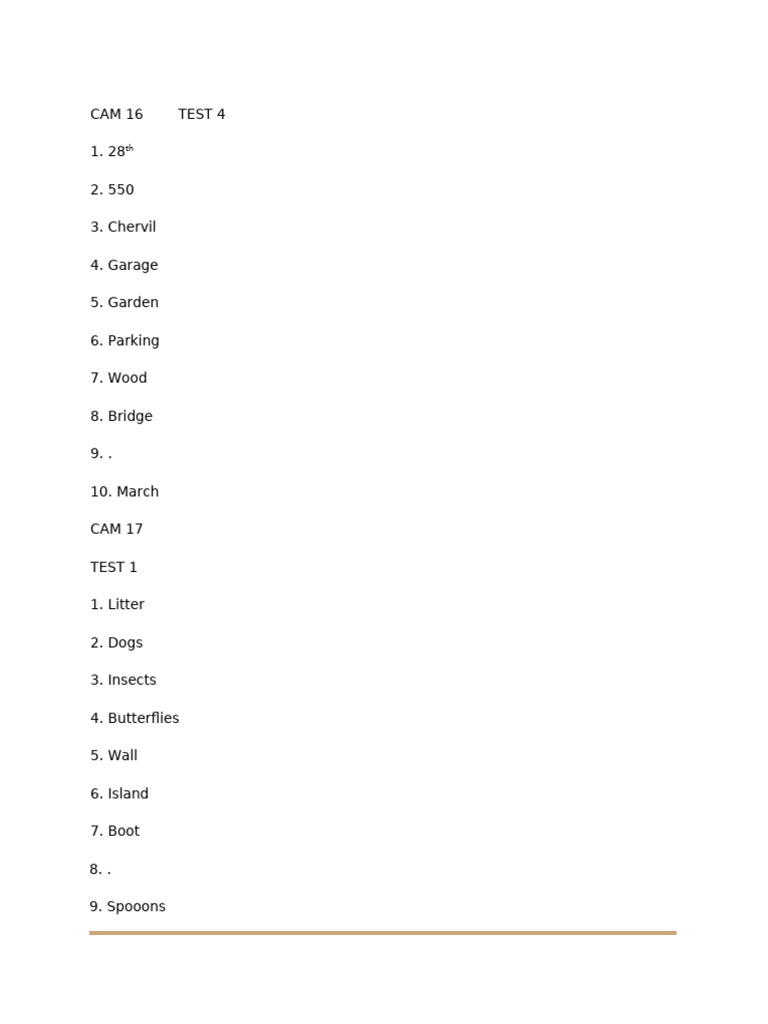 Listening Part 1 Cam 17 | PDF