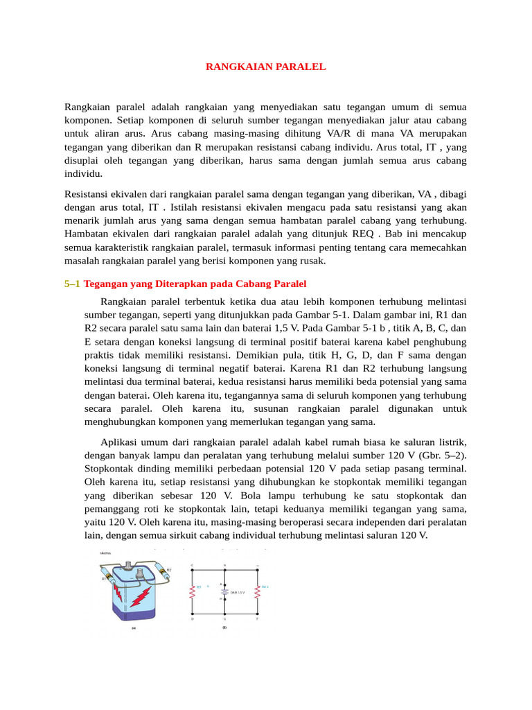 Rangkaian Paralel | PDF