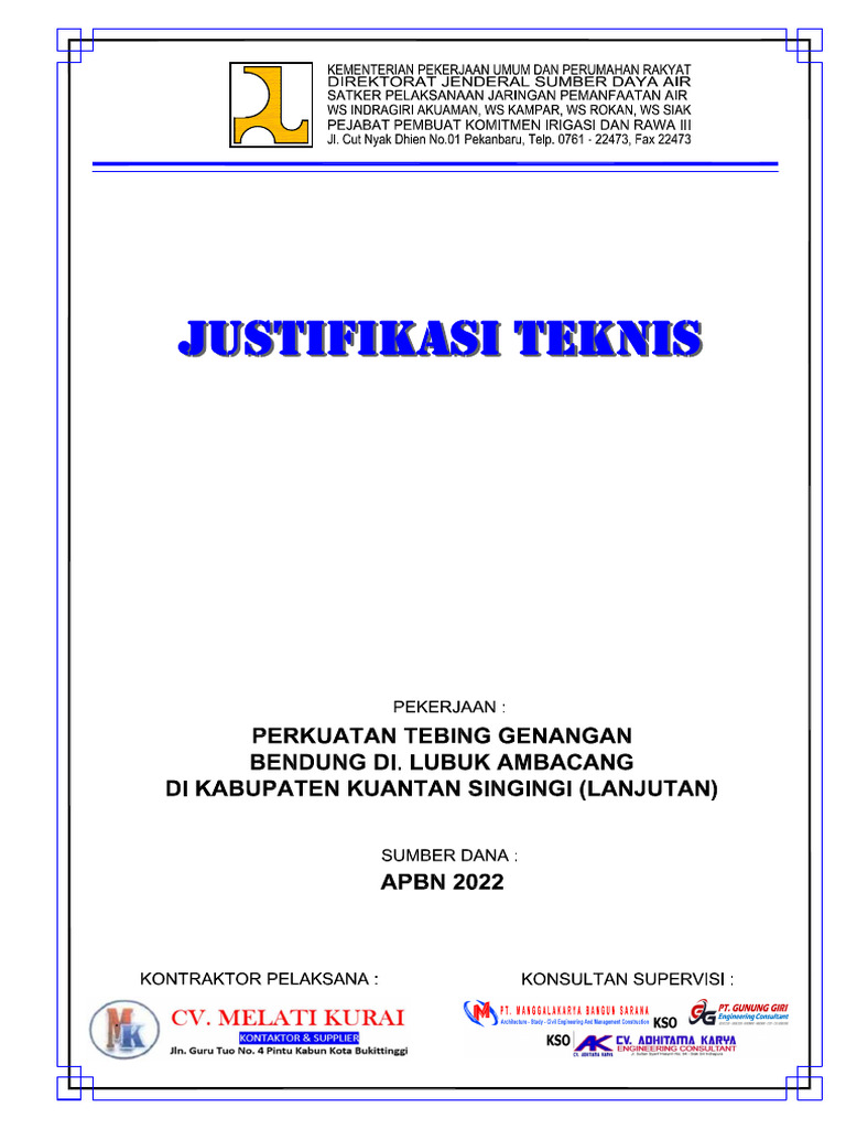 Justek Ambacang Lanjutan | PDF