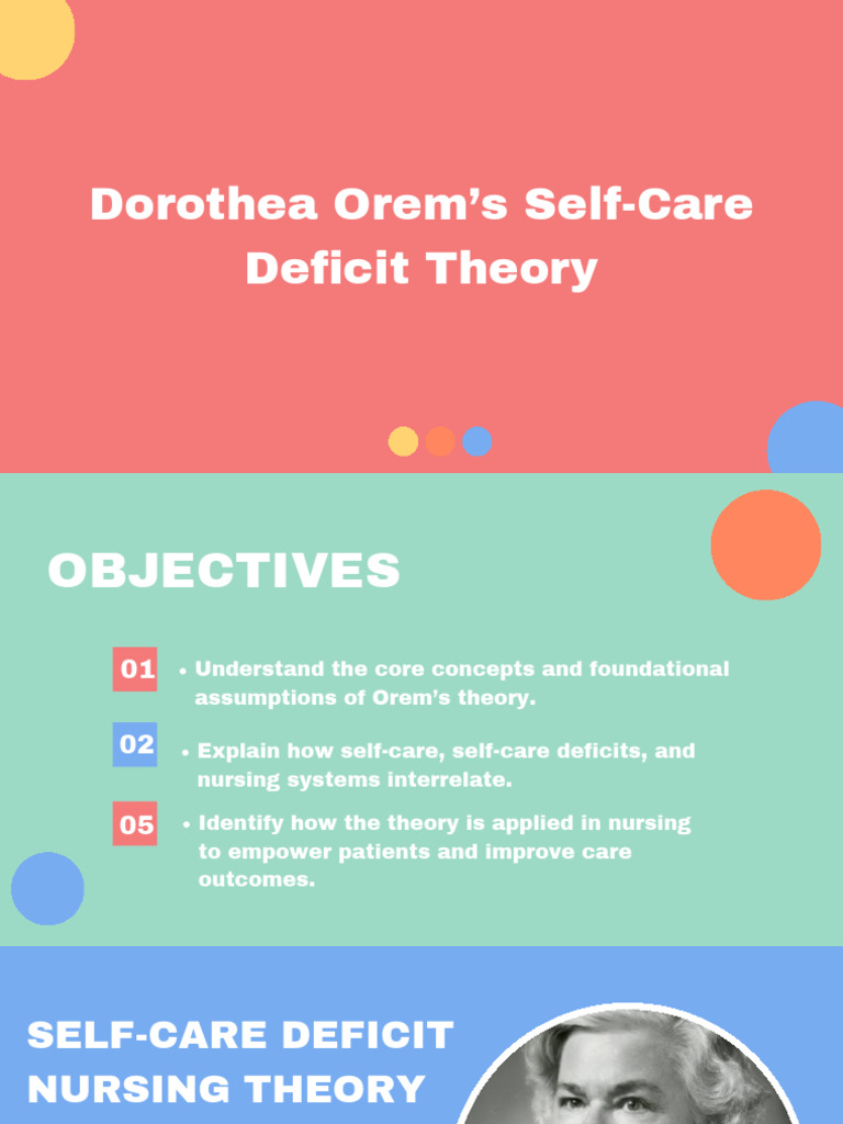 Dorothea Orem's Self-Care Deficit Theory | PDF