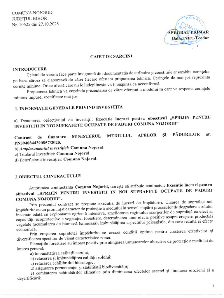 3 Caiet de Sarcini-Impaduriri-Nojorid | PDF