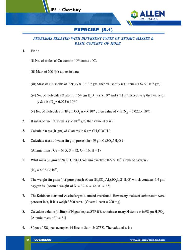 Exercise-S-1 | PDF