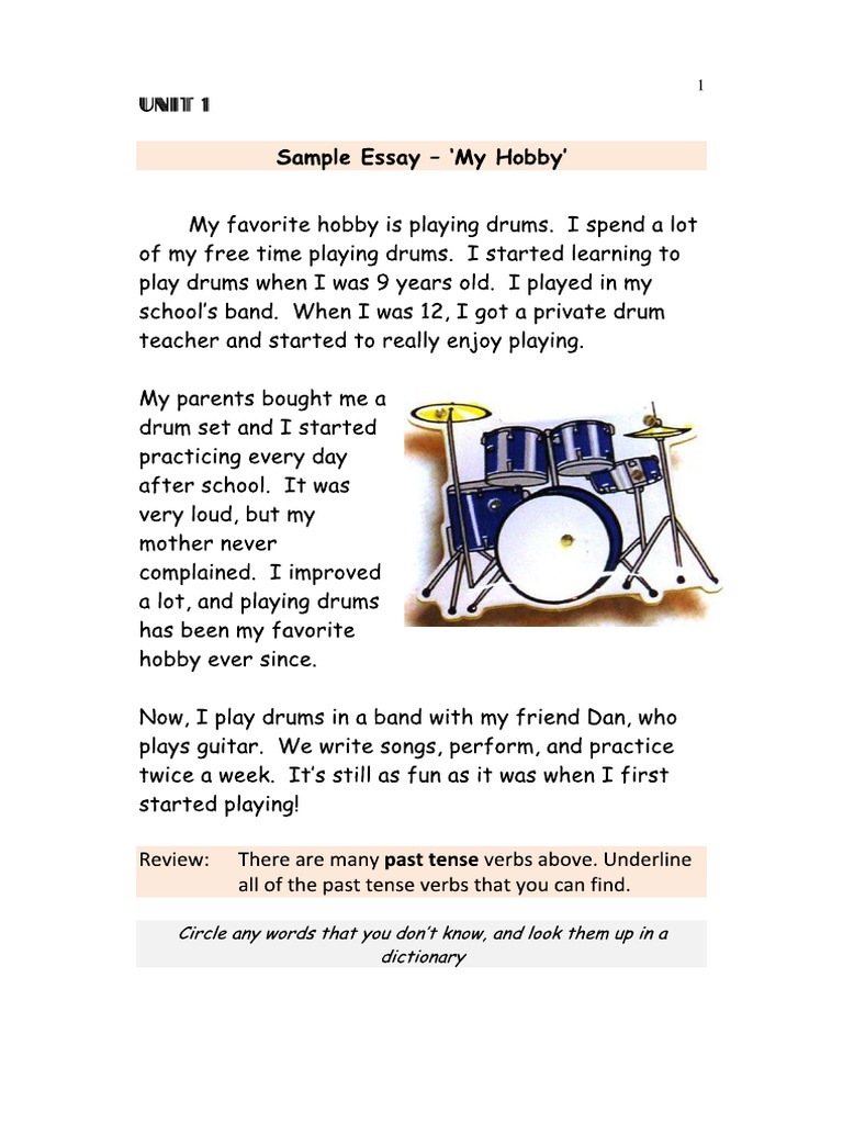 Writing Unit 1 | PDF