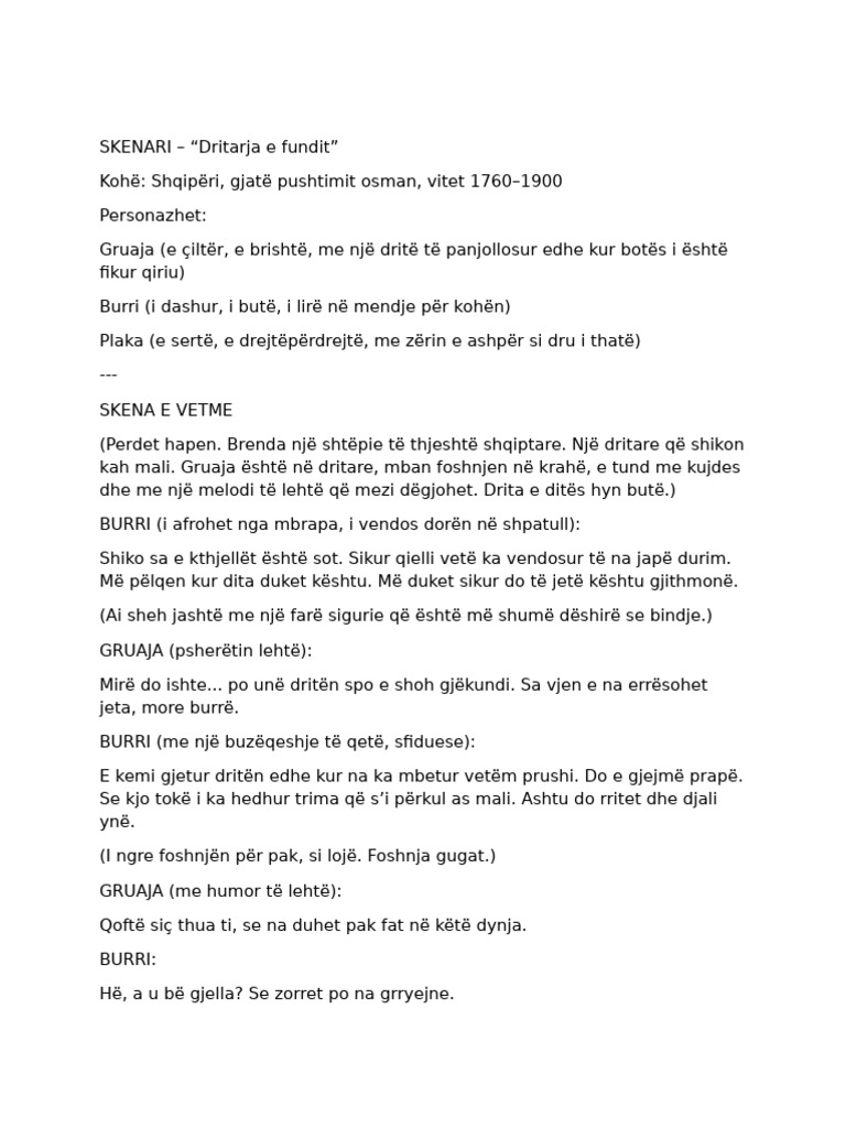 Dritarja e Fundit | PDF