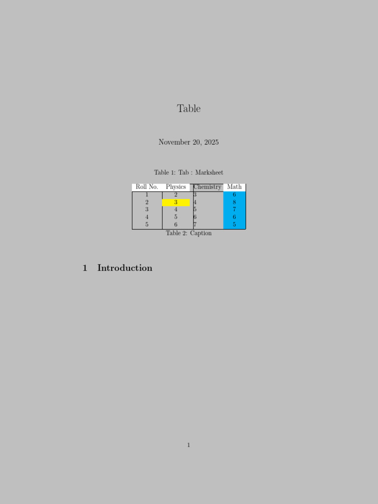 Table | PDF