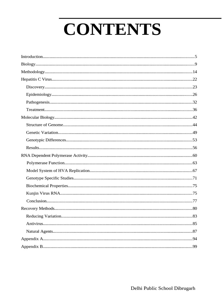 Table of Contents Class 10 | PDF | Virus | Virology