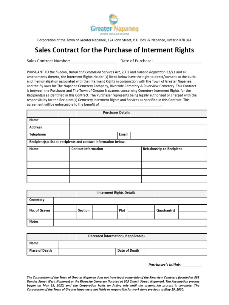 1 Updated Sales Contract Template 19 | PDF
