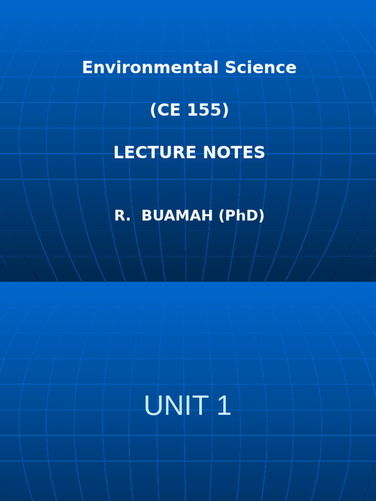 Environmental Science Lecture Notes | PDF | Sun | Food Web