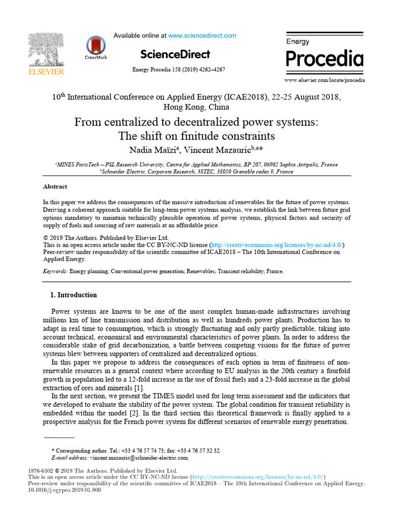 3. From Centralized to Decentralized Power Systems | PDF ...
