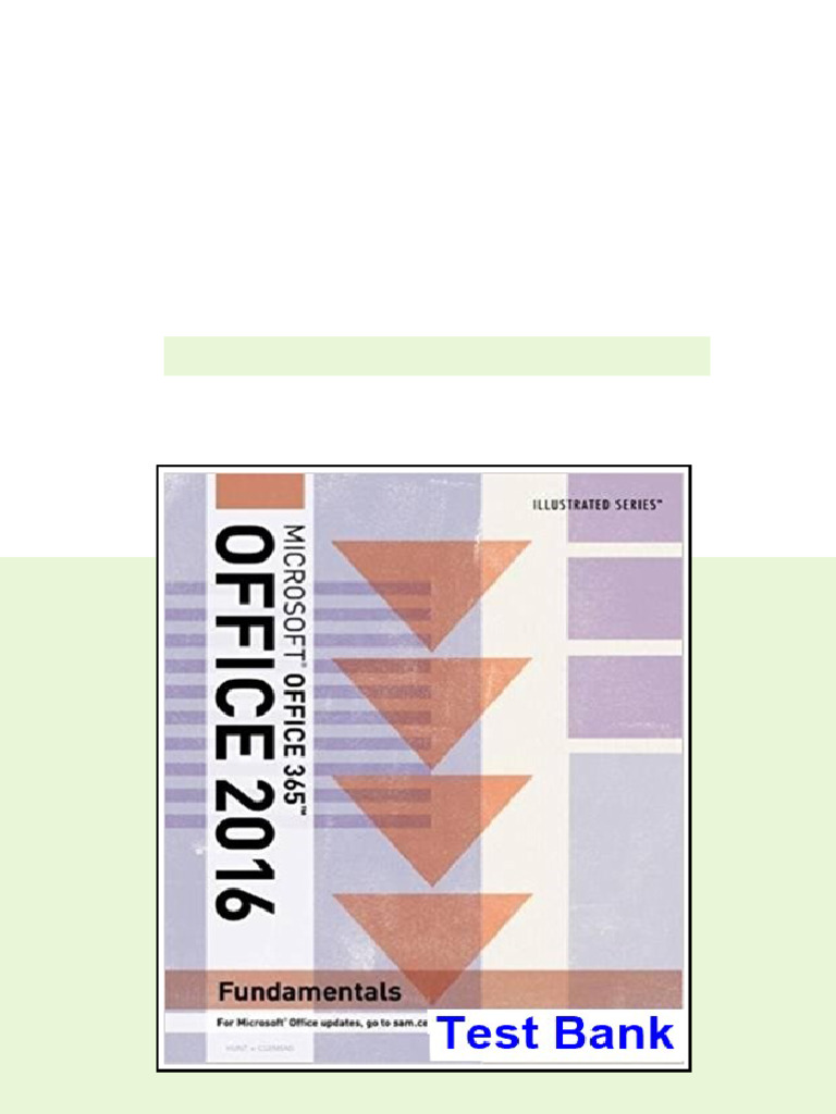 Illustrated Microsoft Office 365 and Office 2016 Fundamentals 1st ...