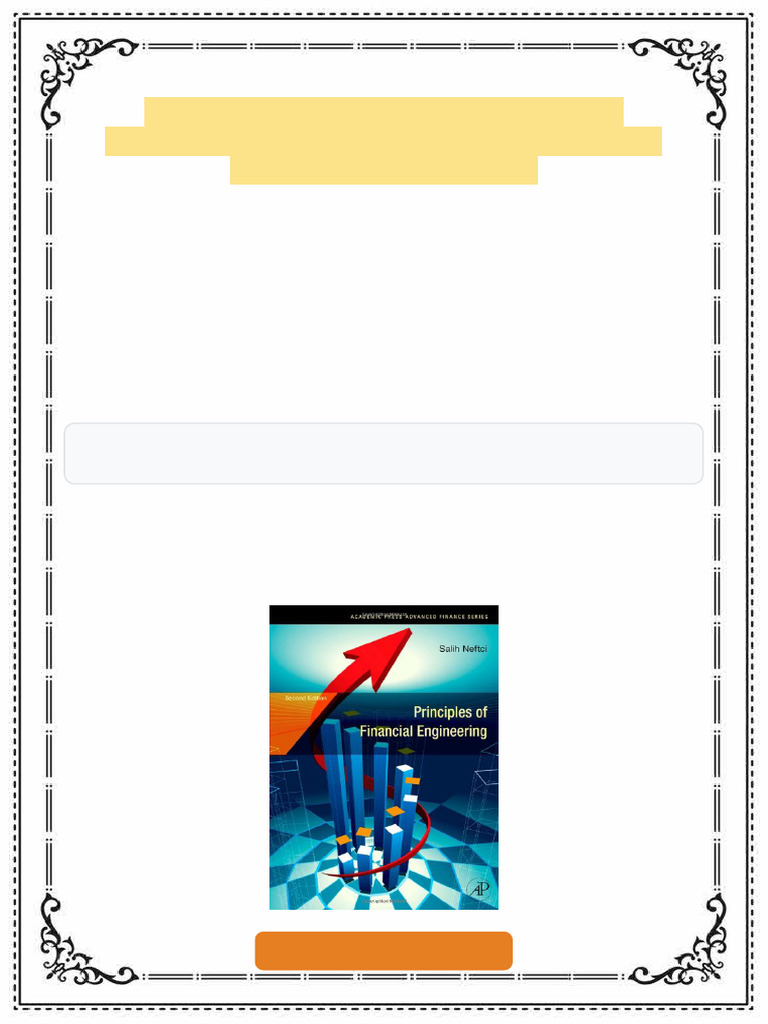 Principles of Financial Engineering 2nd Edition Salih N. Neftci ebook ...