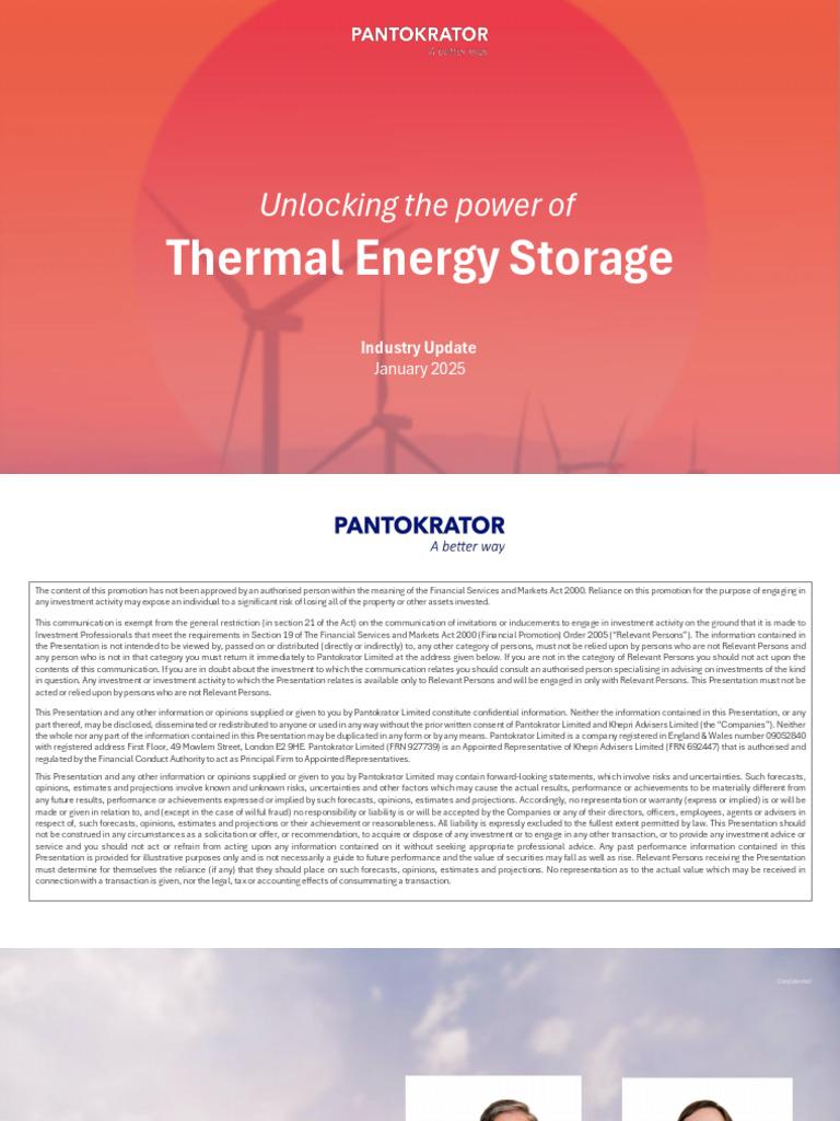 Pantokrator LDES Brief | PDF | Climate Change Mitigation | Legal Liability
