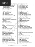 Comprehensive Computer Full Forms List | PDF | Domain Name | World Wide Web