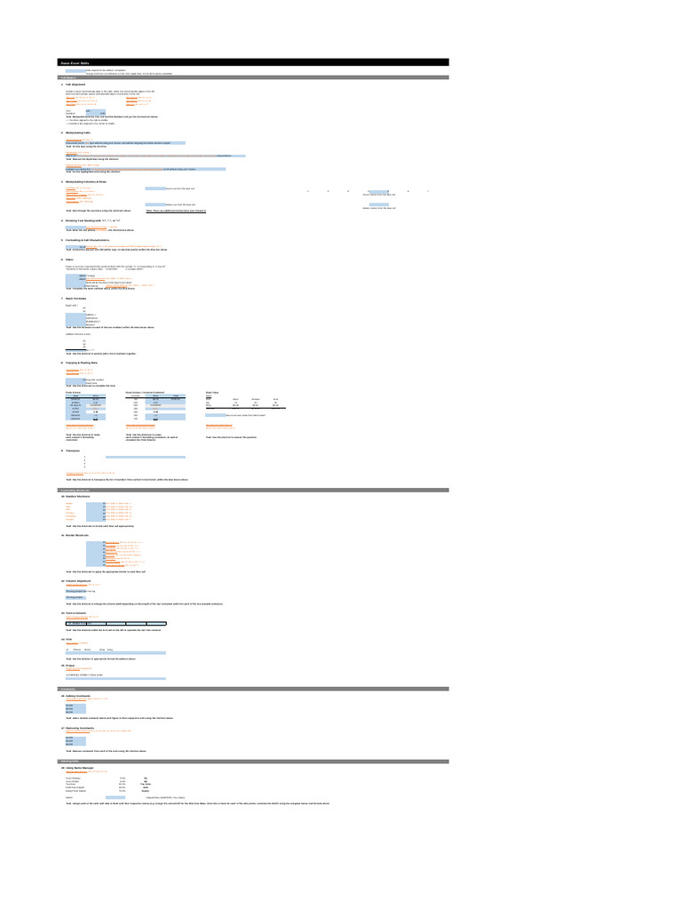 Skills - Excel Template | PDF | Microsoft Excel