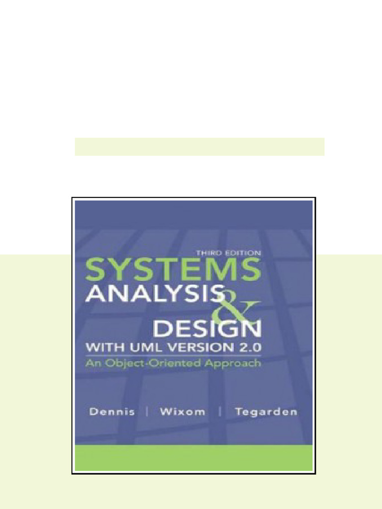 Test Bank for Systems Analysis and Design, 3rd Edition: Dennis - test ...