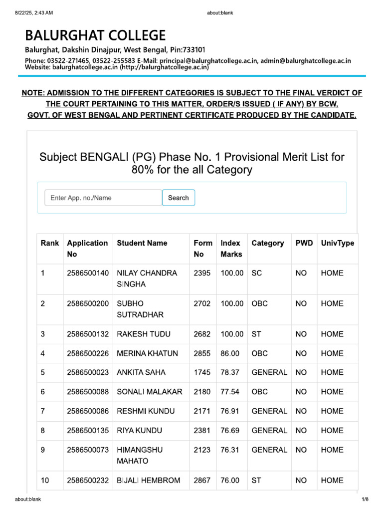 Balurghat Bangali | PDF