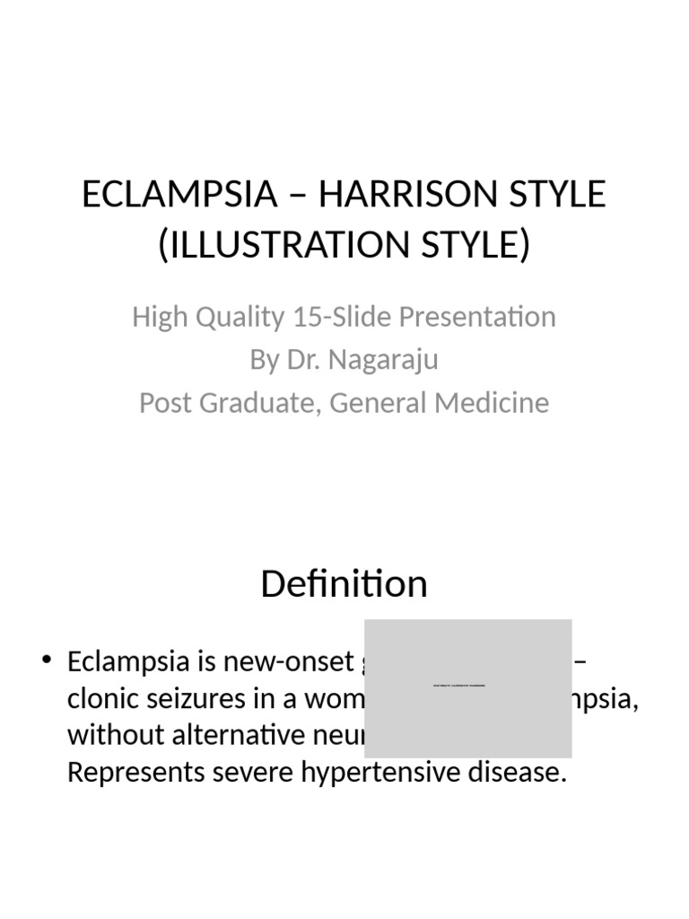 Eclampsia Harrison Illustration | PDF