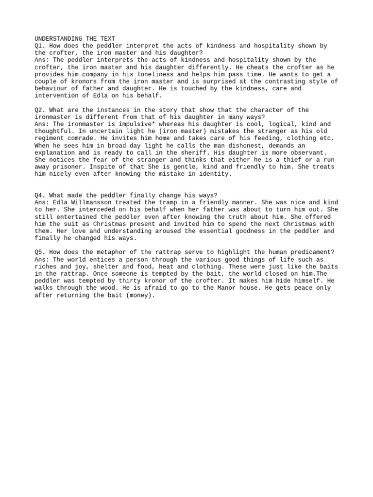 Understanding The Text Eng | PDF