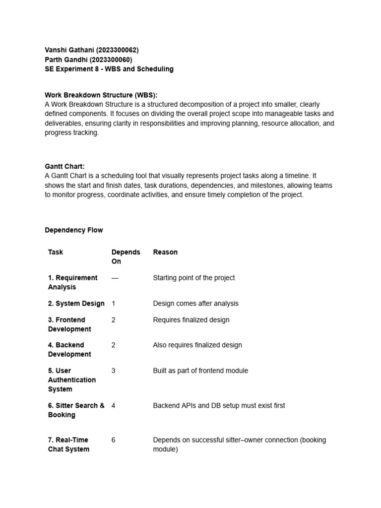 WBS Se | PDF