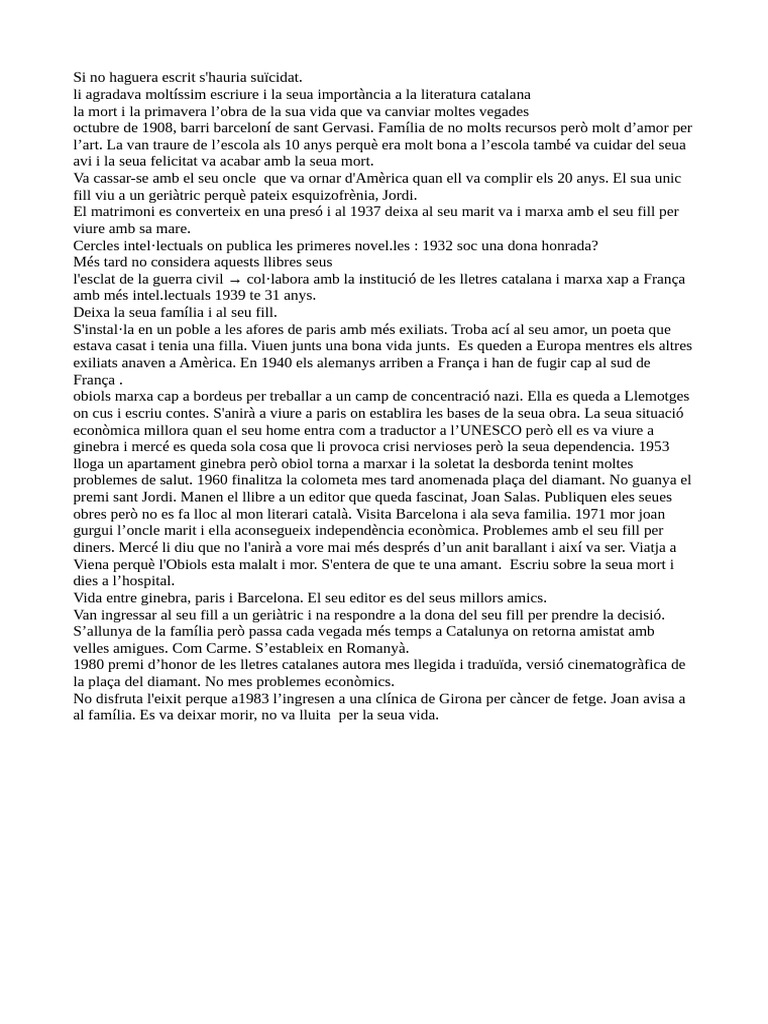 Mercé Rodoreda | PDF