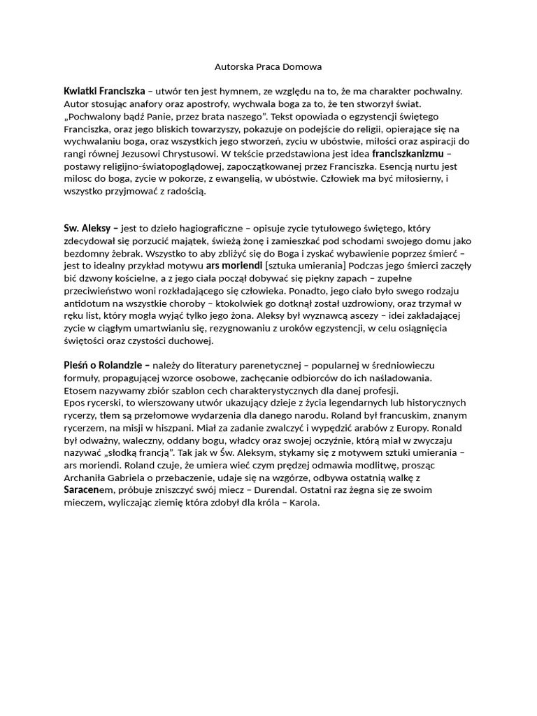 Autorska Praca Domowa | PDF