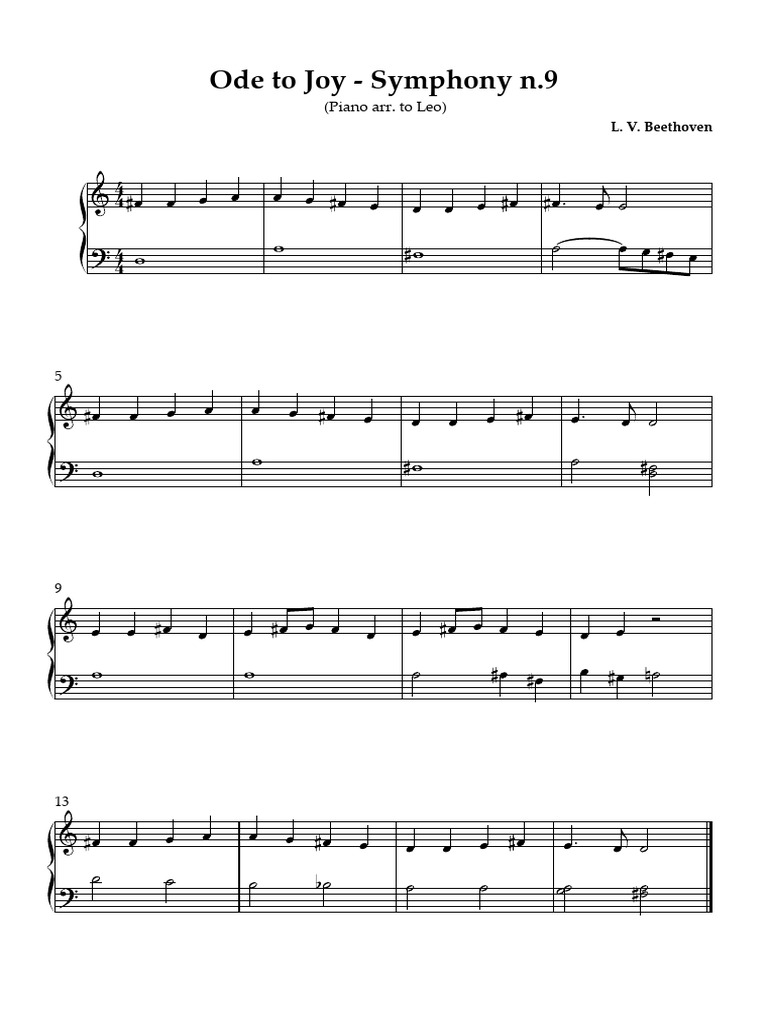 Ode to Joy (Leo) | PDF