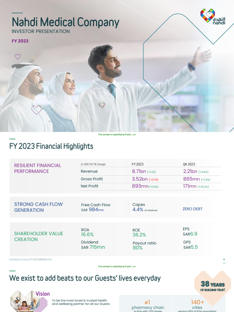 Al Nahdi - Investor - Presentation - Fy2023 - en | PDF | Revenue | Brand