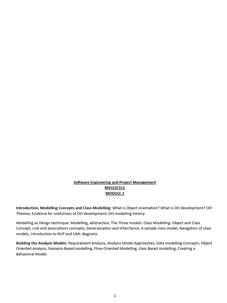 SEPM Module 2(Complete) (1) | PDF | Inheritance (Object Oriented ...