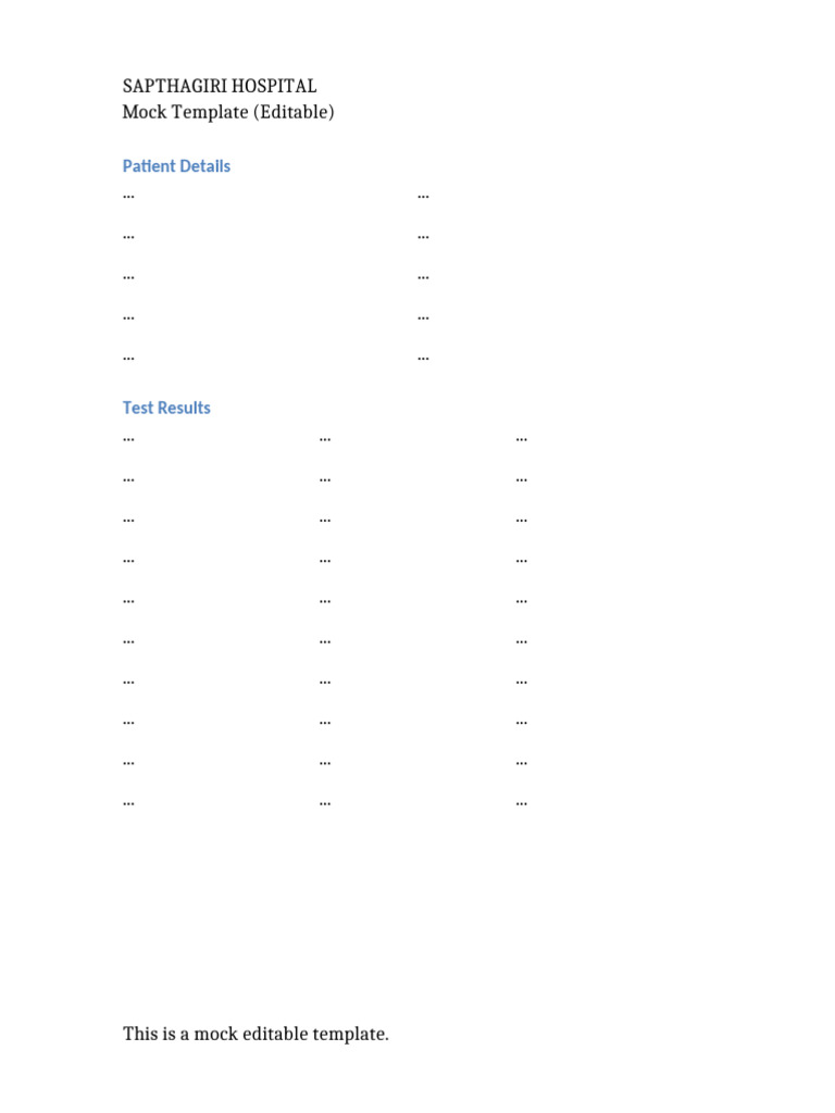 Editable Template | PDF