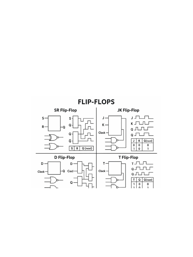 Flip-Flops and Counters in Digital Electronics | PDF