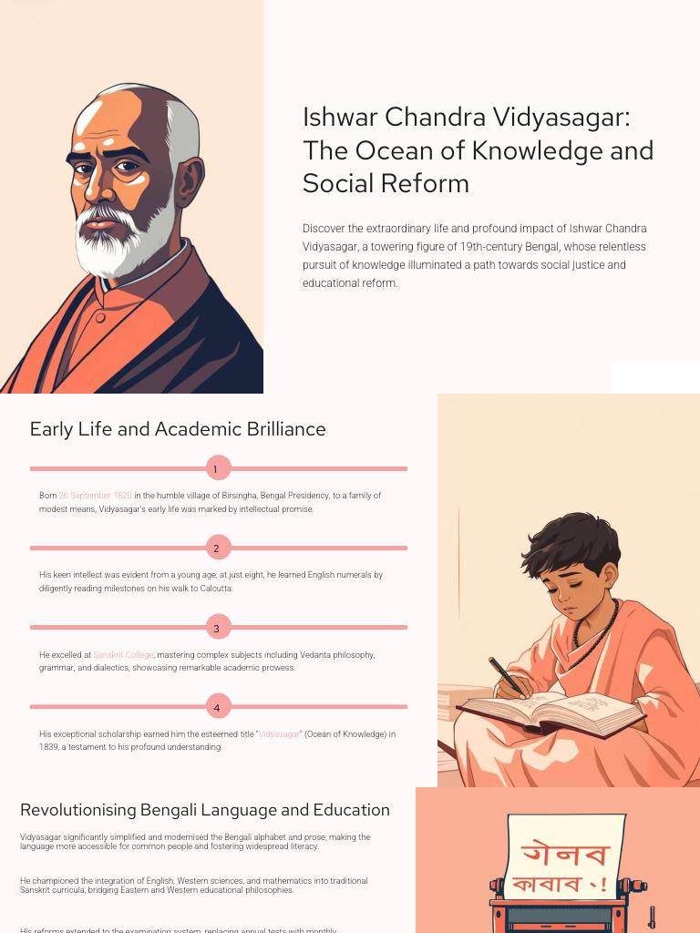 Ishwar Chandra Vidyasagar The Ocean of Knowledge and Social Reform | PDF