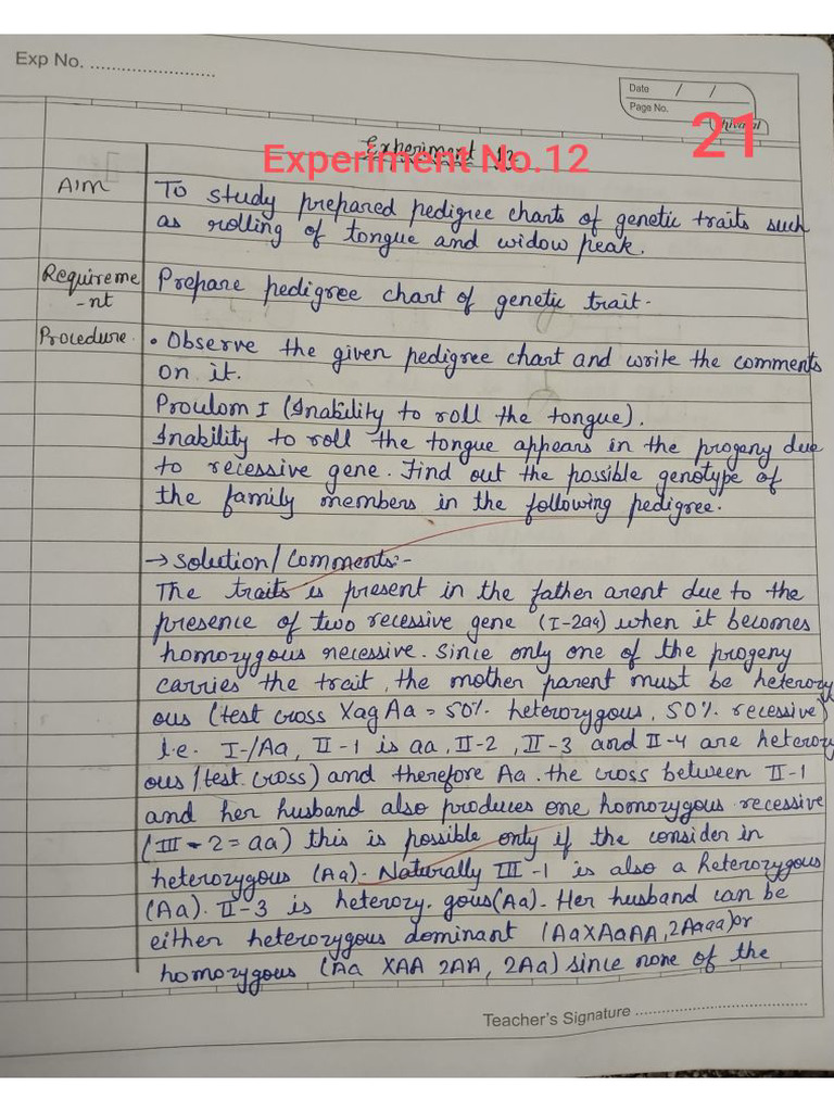 12 Bio.practical Experiment No.12 to 16 | PDF