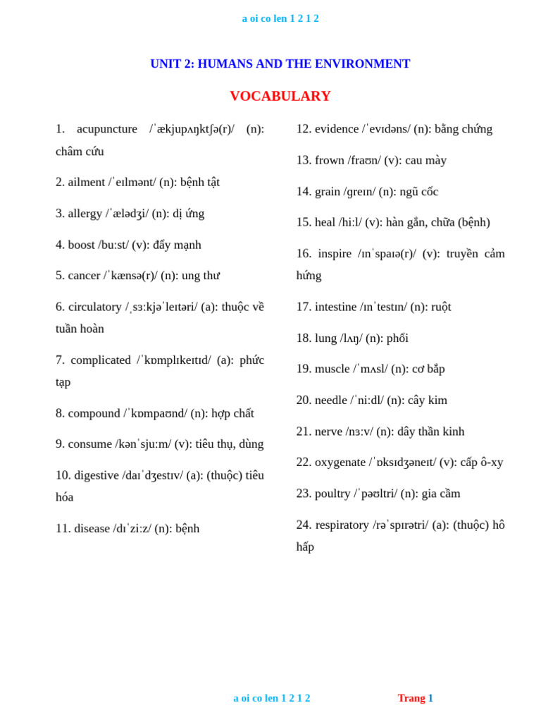 Thuvienhoclieu.com Bai Tap TA 10 GLOBAL SUCCESS Nang Cao Unit 2 | PDF ...