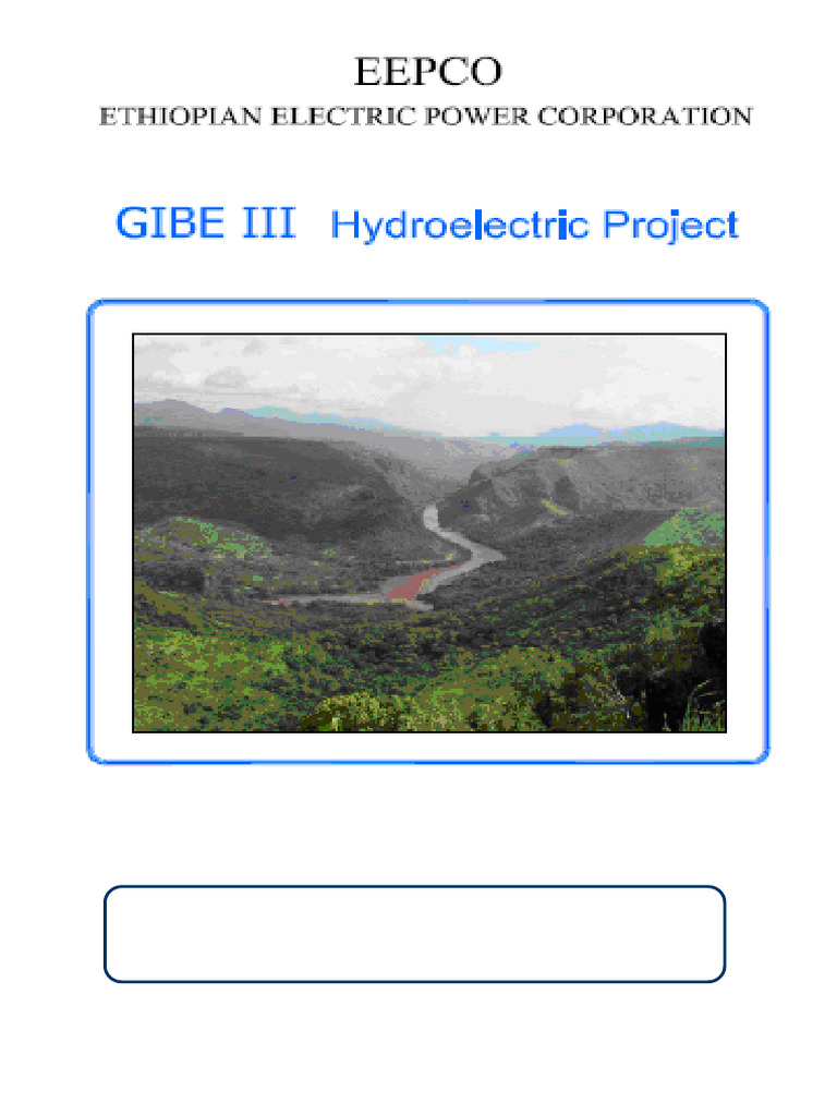 Ethiopia-Gibe III Hydroelectric Project-Summary Esmp | PDF ...